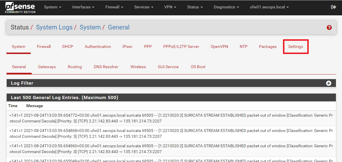 Pfsense Üzerindeki Log Kayıtlarını GrayLog Sunucusuna Gönderme | Secops Max